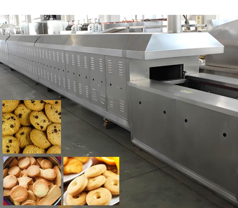 Industrial Gas Hybrid Biscuit Baking Tunnel Oven – IMAR Machine